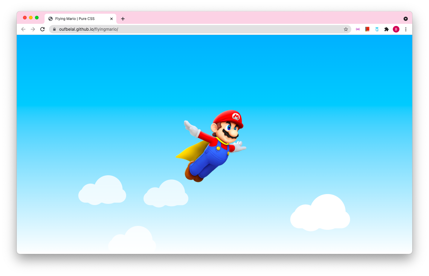GitHub - oufbelal/flying-mario: flyingmario using pure CSS